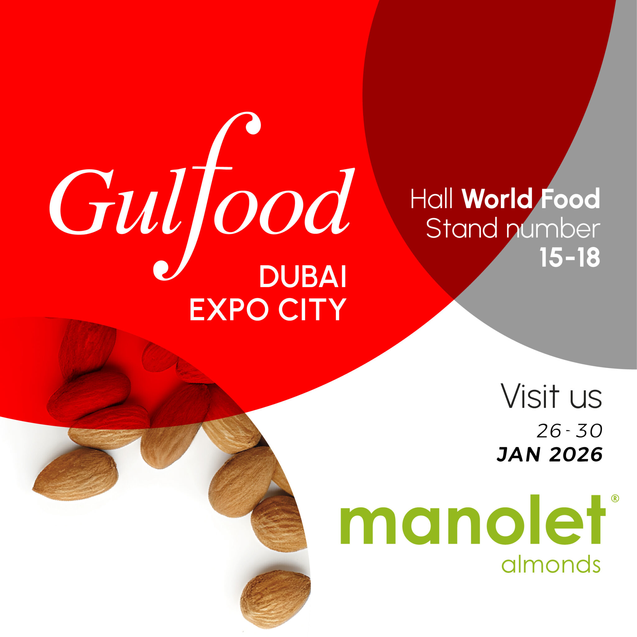 Manolet will participate in Gulfood 2026 - Manolet Almonds